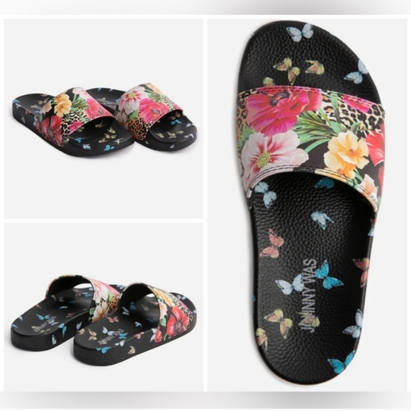 Johnny Was | Shoes | Nwt Johnny Was Sandra Pool Slides Size 9 Multi ...